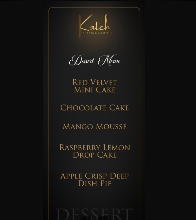 Katch Kitchen & Cocktails Restaurant Menu | Fine Dining & Cocktails in Tucker, GA